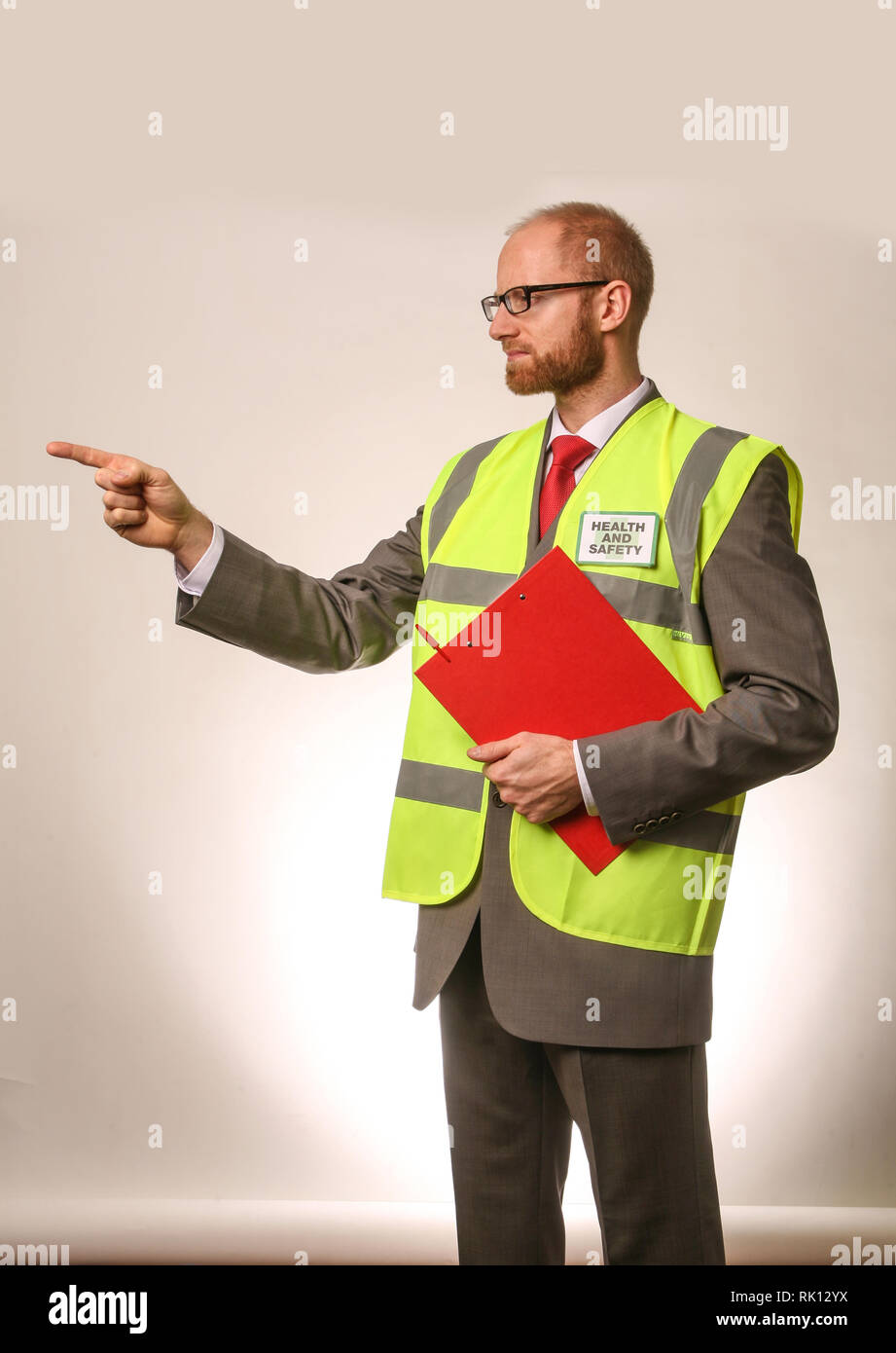 Health and safety officer Stock Photo - Alamy