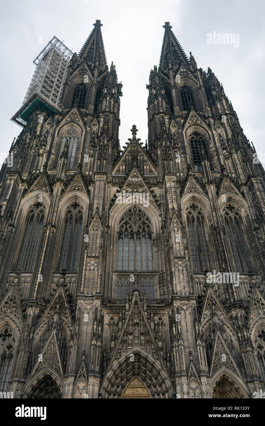 Cologne Cathedral in Germany. Viewed from the front Stock Photo - Alamy