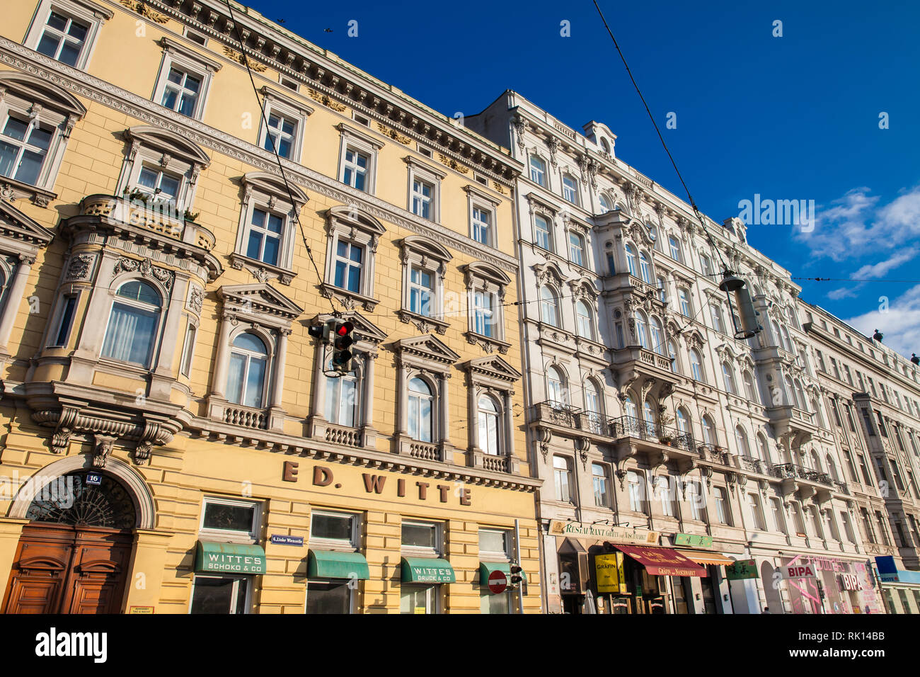 VIENNA, AUSTRIA - APRIL, 2018: Beautiful architecture of the antique ...