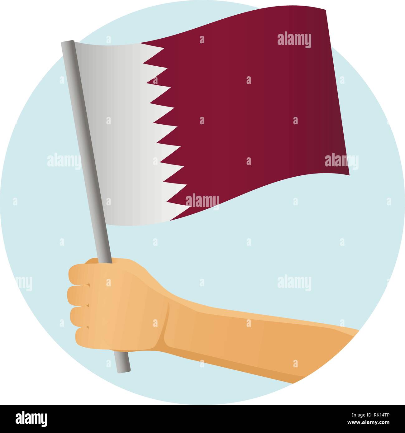National flag of qatar Stock Vector Images - Alamy