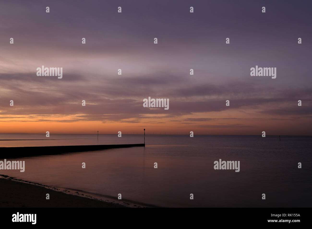 Margate Sunset beach and sea Southeast Coast Kent Stock Photo - Alamy