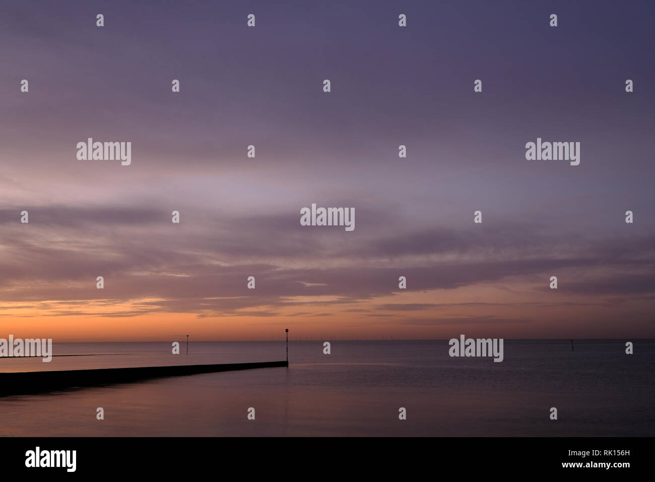 Margate Sunset beach and sea Southeast Coast Kent Stock Photo - Alamy