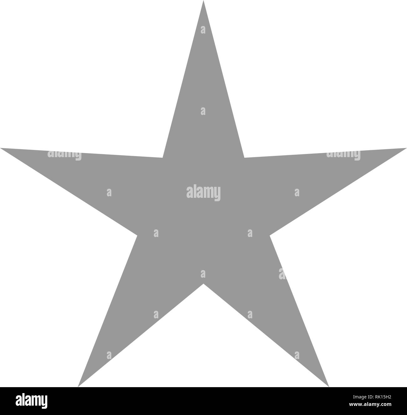 Isolated gray and black star icon, ranking mark. Modern simple favorite ...