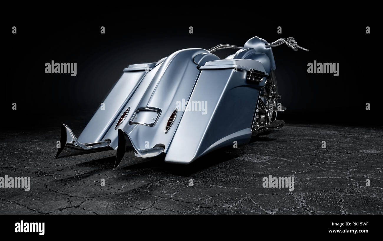 Big Wheel Bagger Harley Davidson Stock Photo - Alamy