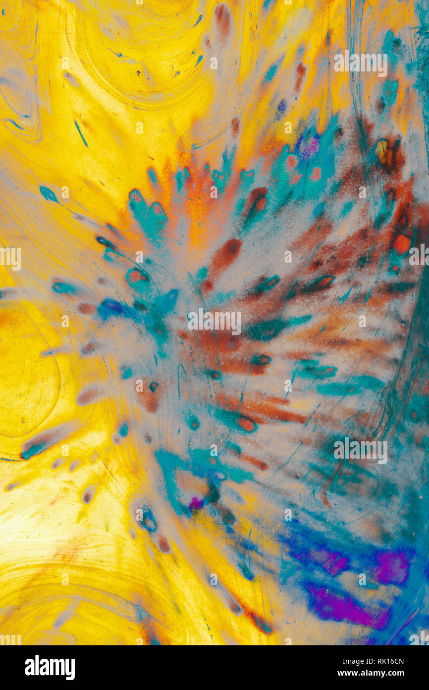 Traditional Ottoman Turkish abstract marbling art patterns as ...