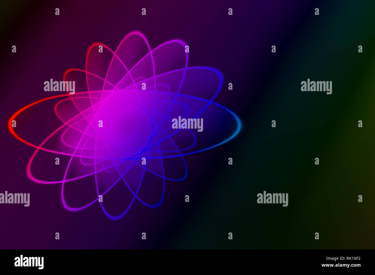 theme of physics, atomic nucleus, cosmos, astronomy Stock Photo - Alamy
