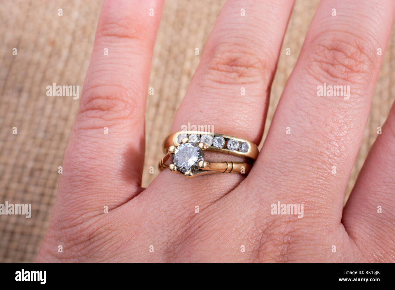 Fake gold ring hi-res stock photography and images - Alamy