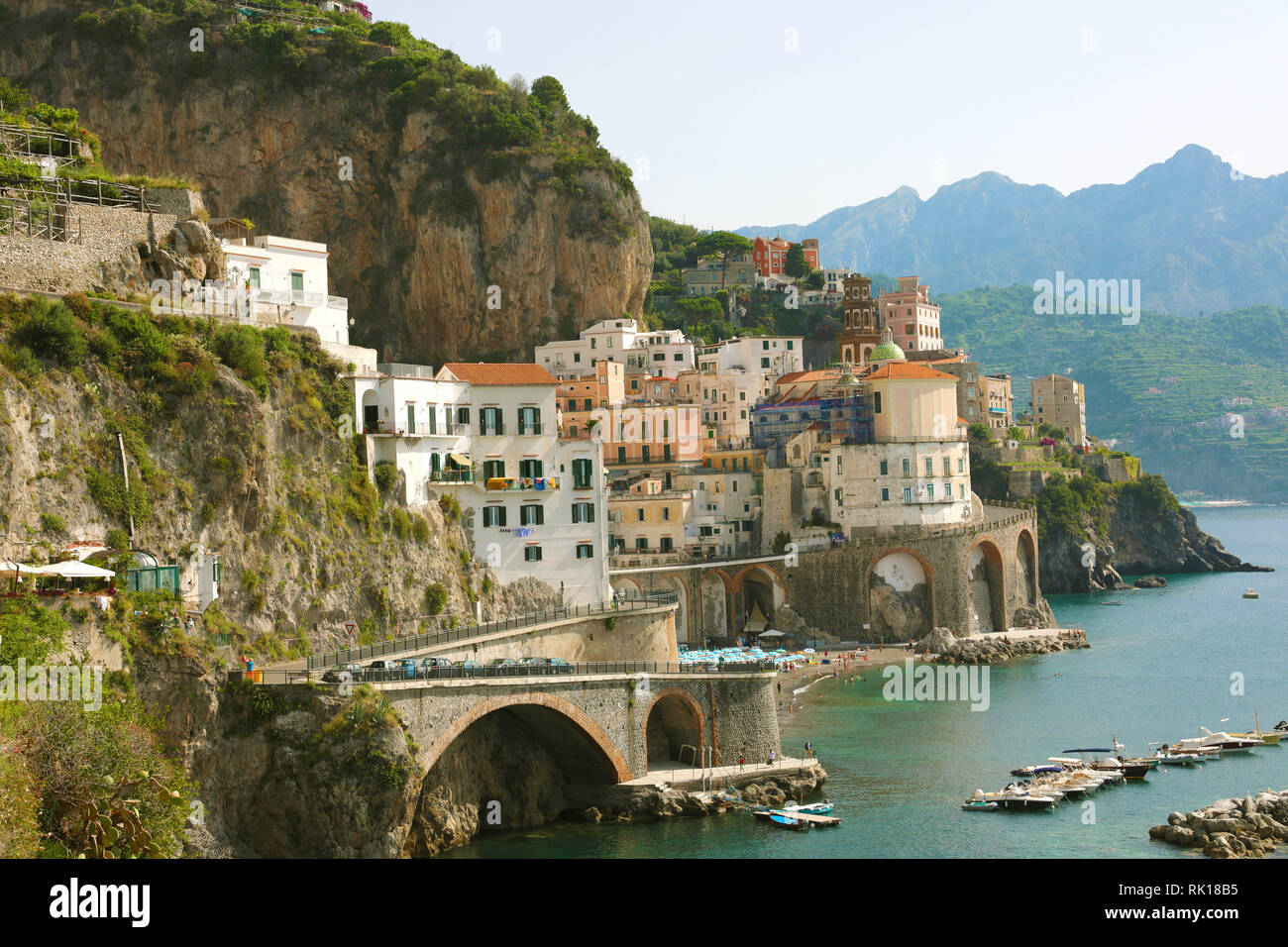 Stunning view of Atrani village, Amalfi Coast, Italy Stock Photo - Alamy