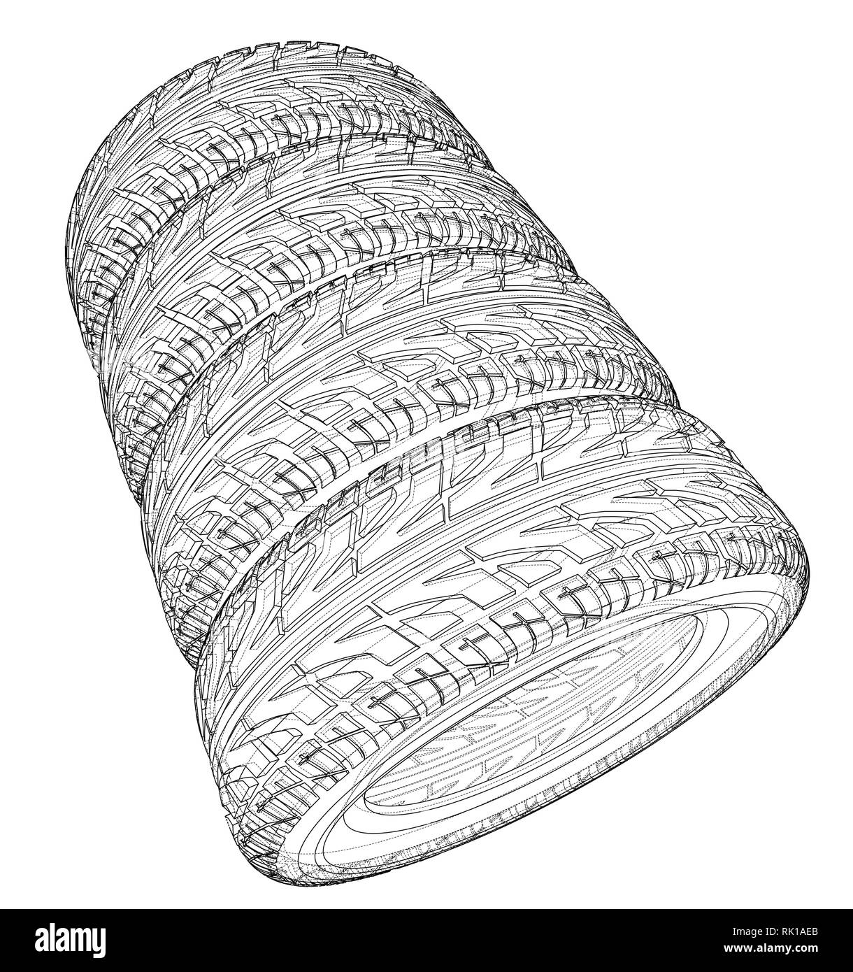 Car tires concept. Vector rendering of 3d Stock Vector Image & Art - Alamy