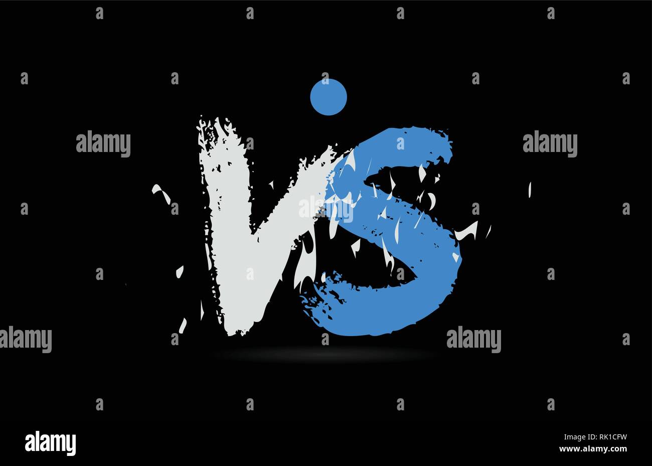 Blue vs black Stock Vector Images - Alamy