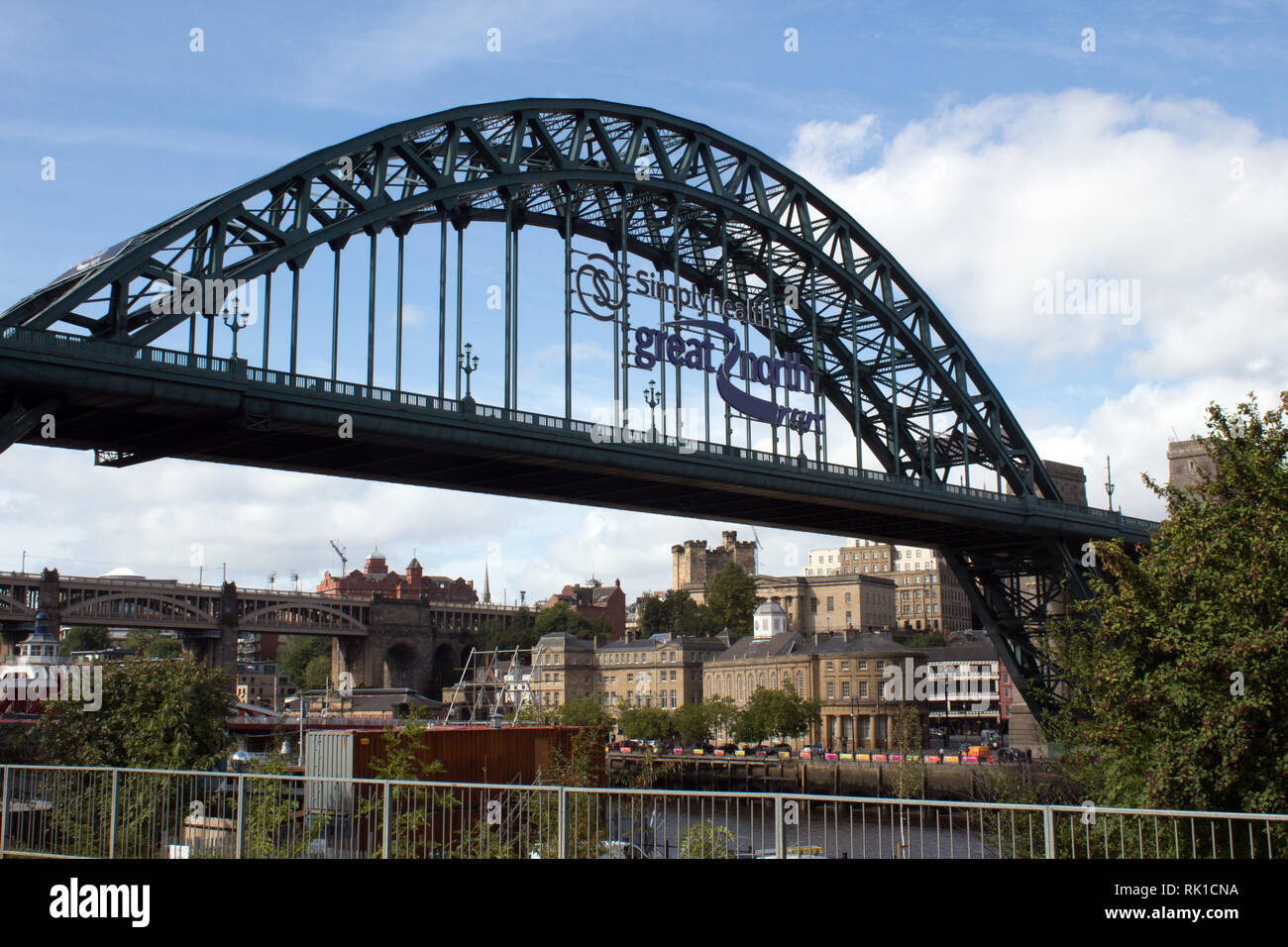 The Tyne Bridge an arch bridge over the River Tyne, North East England ...