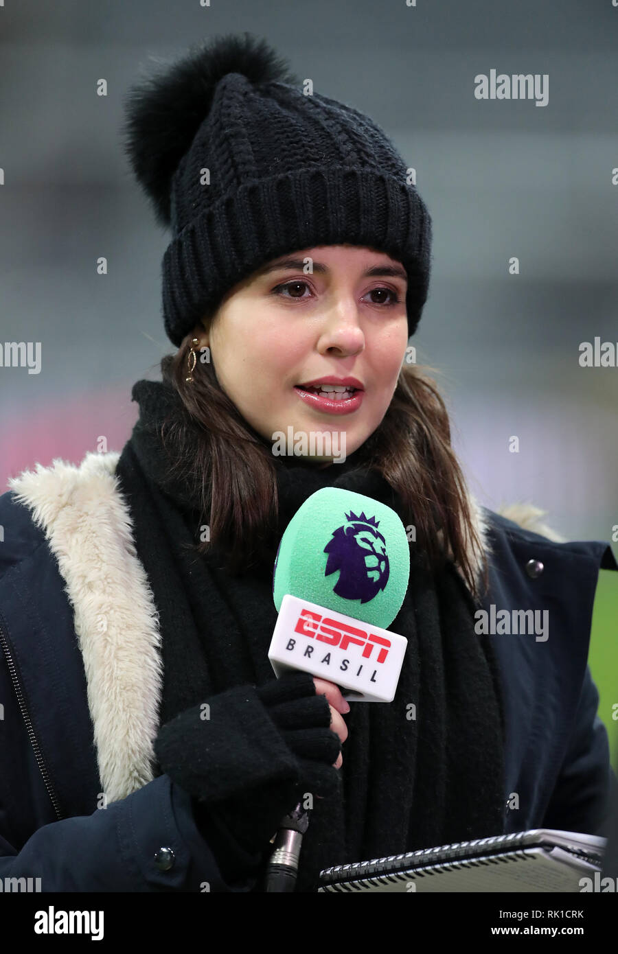 ESPN Brasil reporter Natalie Gedra Stock Photo - Alamy