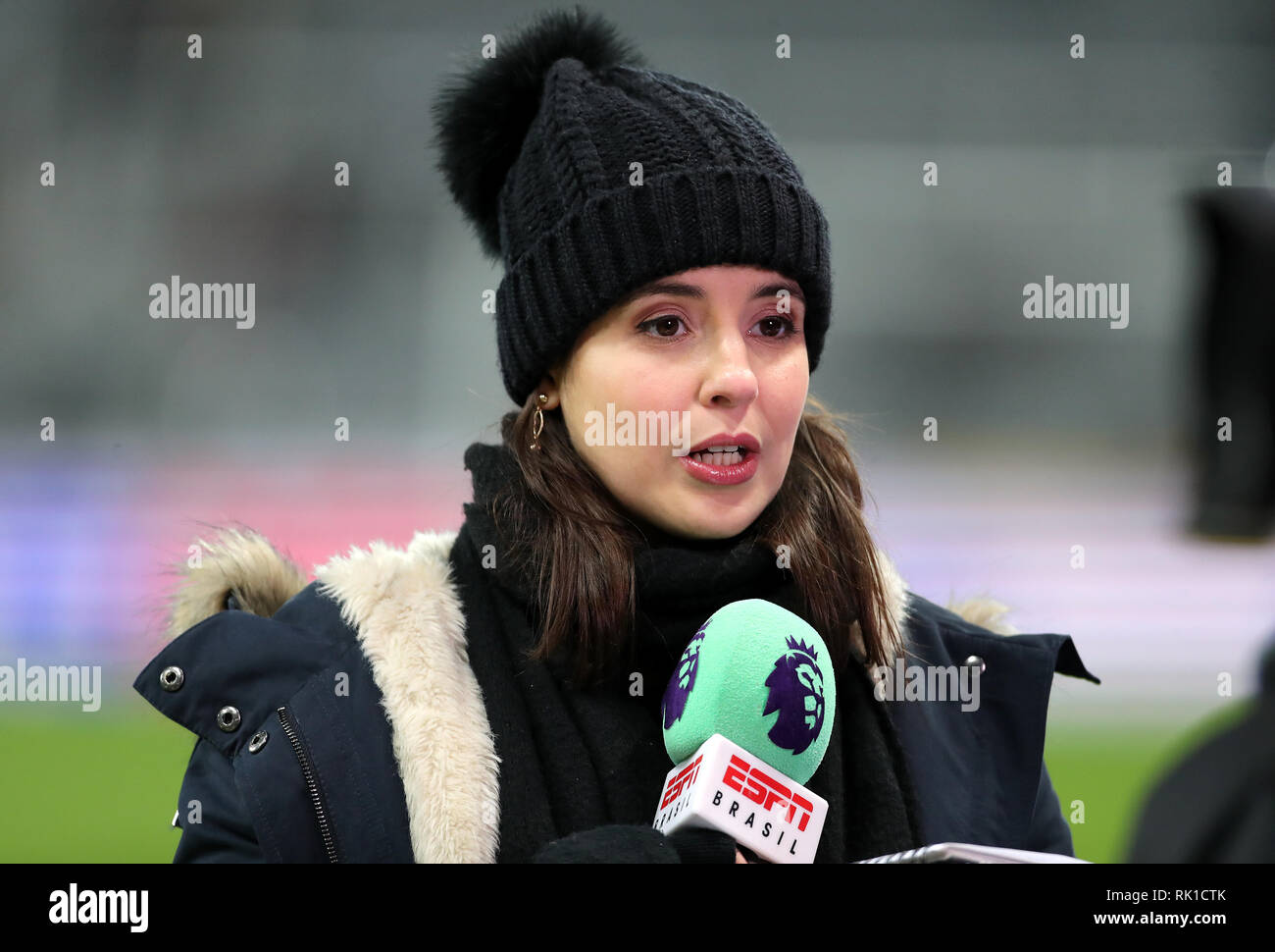 ESPN Brasil reporter Natalie Gedra Stock Photo - Alamy