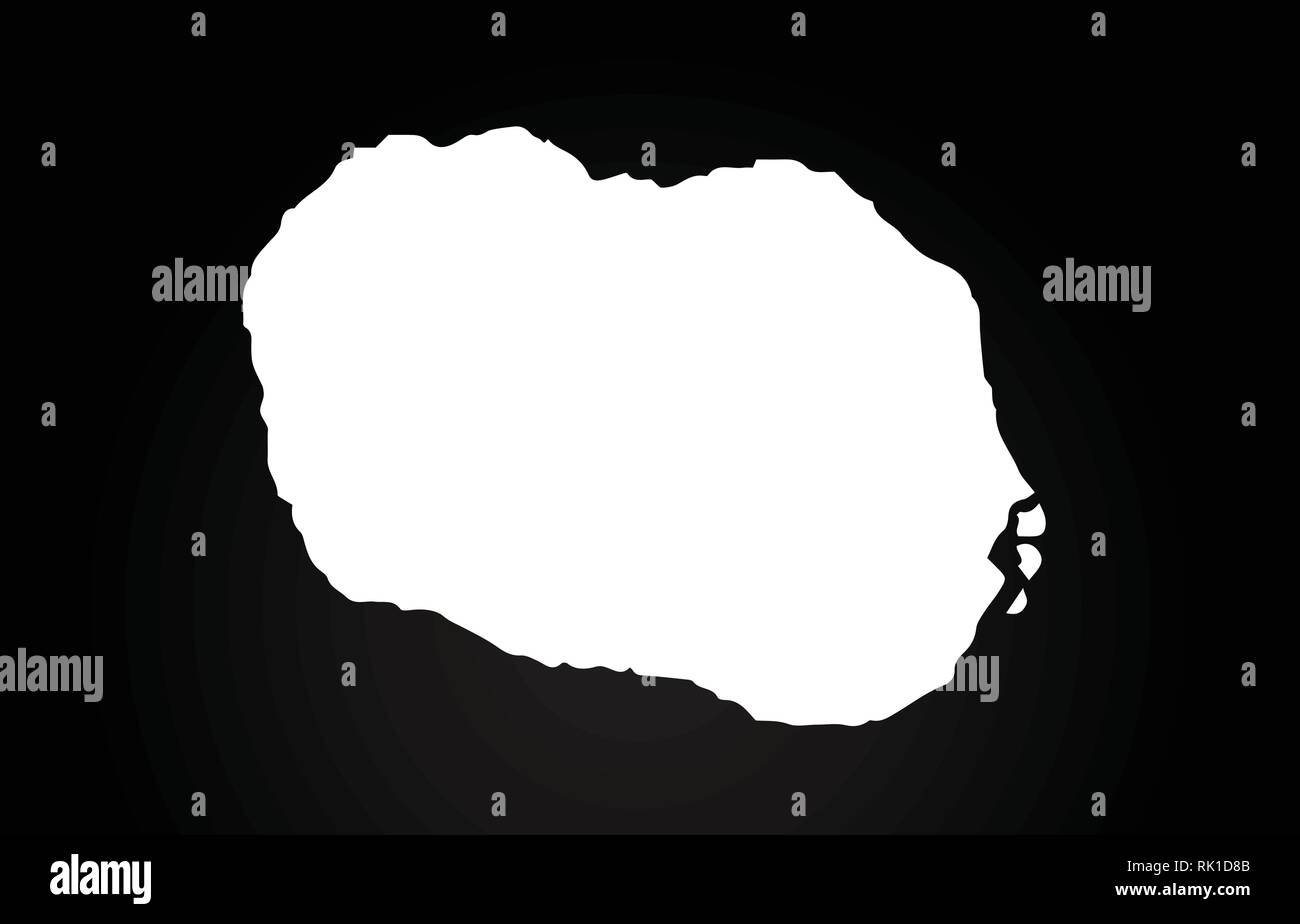 Cook Islands black and white country border map logo design. Black ...
