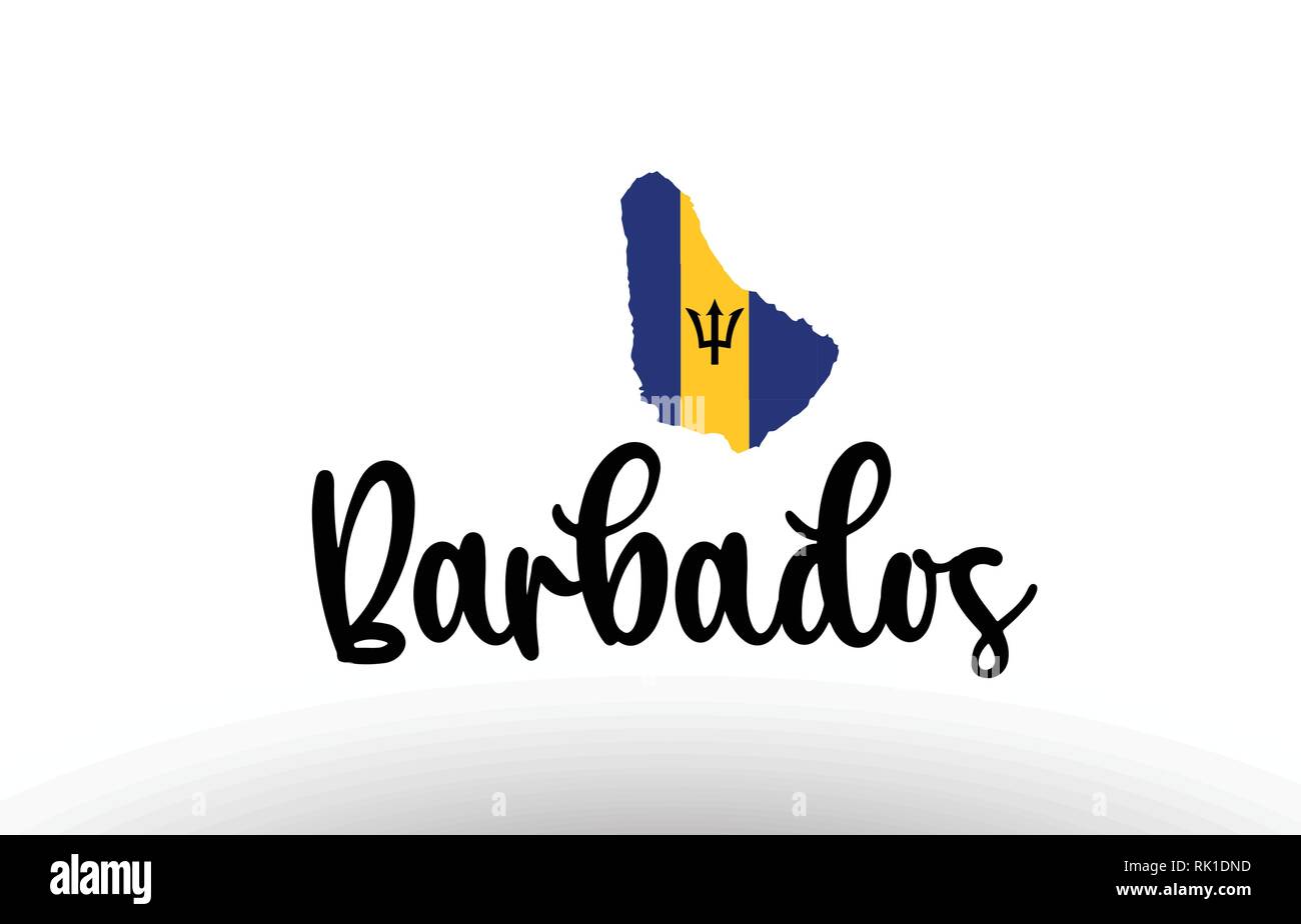 Map of barbados flag hi-res stock photography and images - Alamy