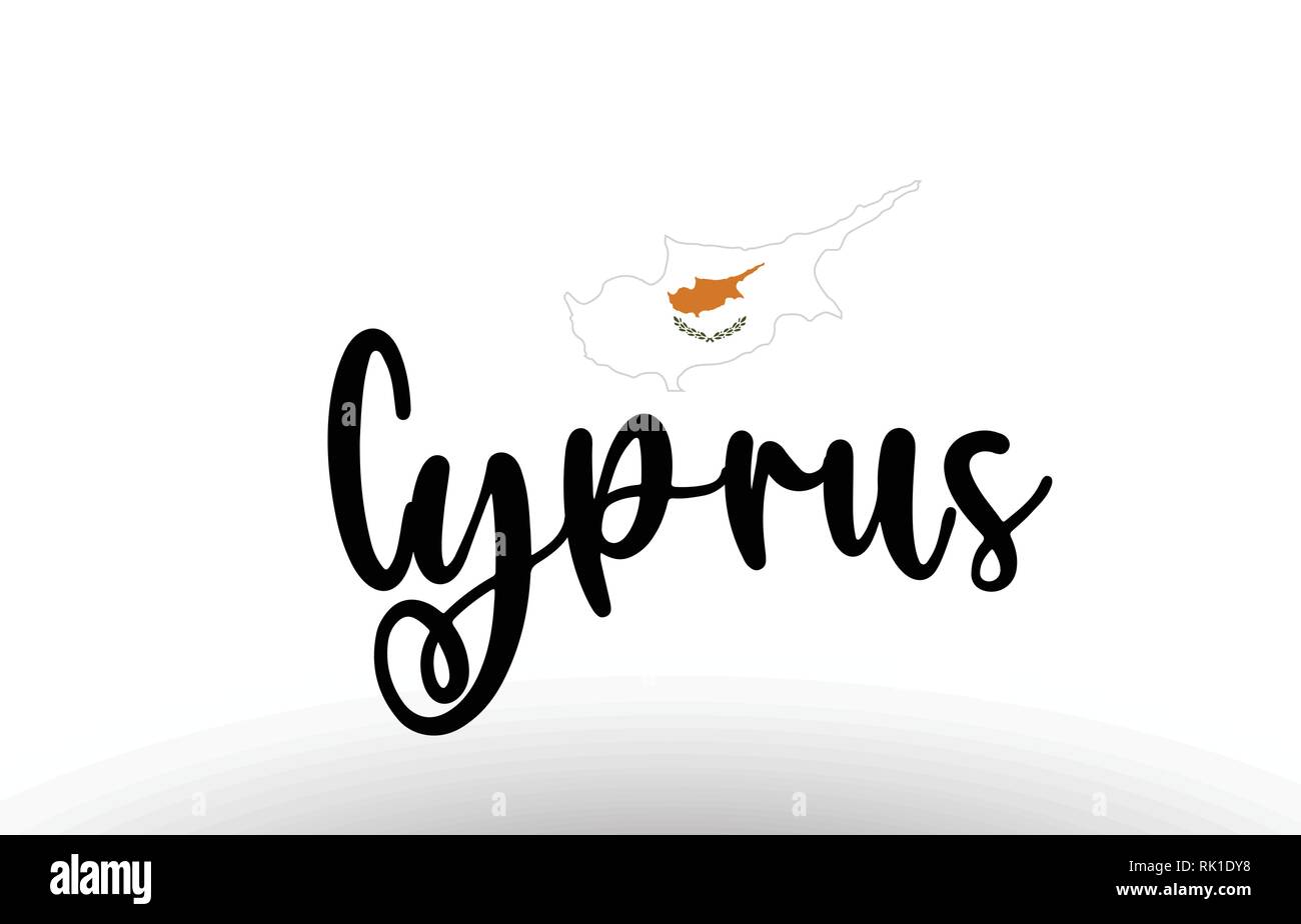 Cyprus lettering map hi-res stock photography and images - Alamy