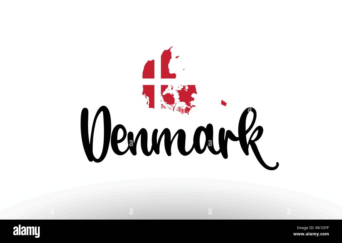 Denmark logo map icon vector hi-res stock photography and images - Alamy