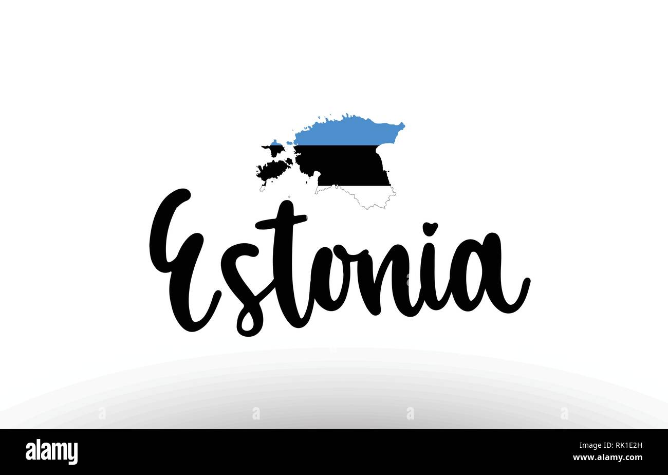 Estonia logo map icon vector hi-res stock photography and images - Alamy