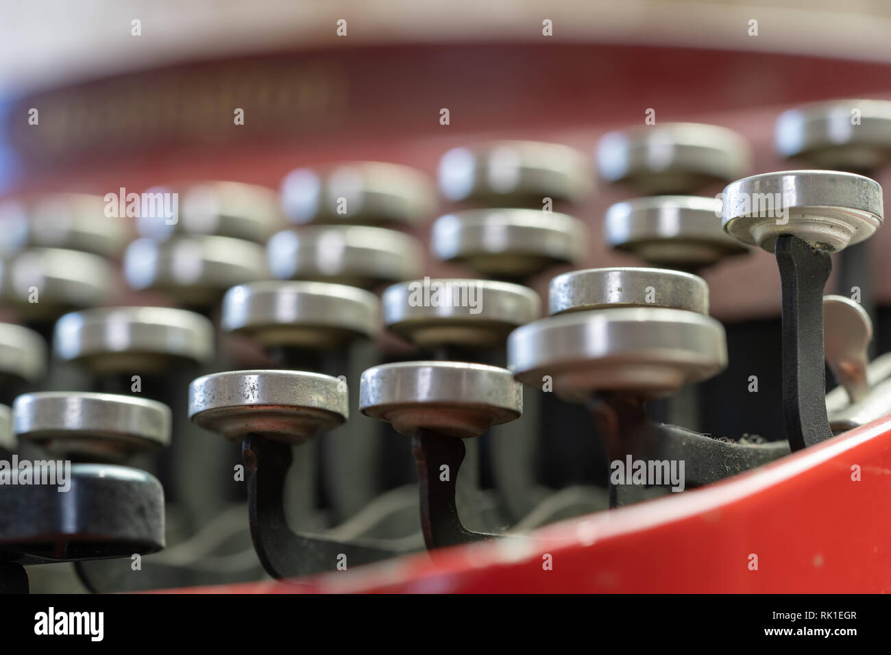 Closeup old typewriter keys hi-res stock photography and images - Alamy