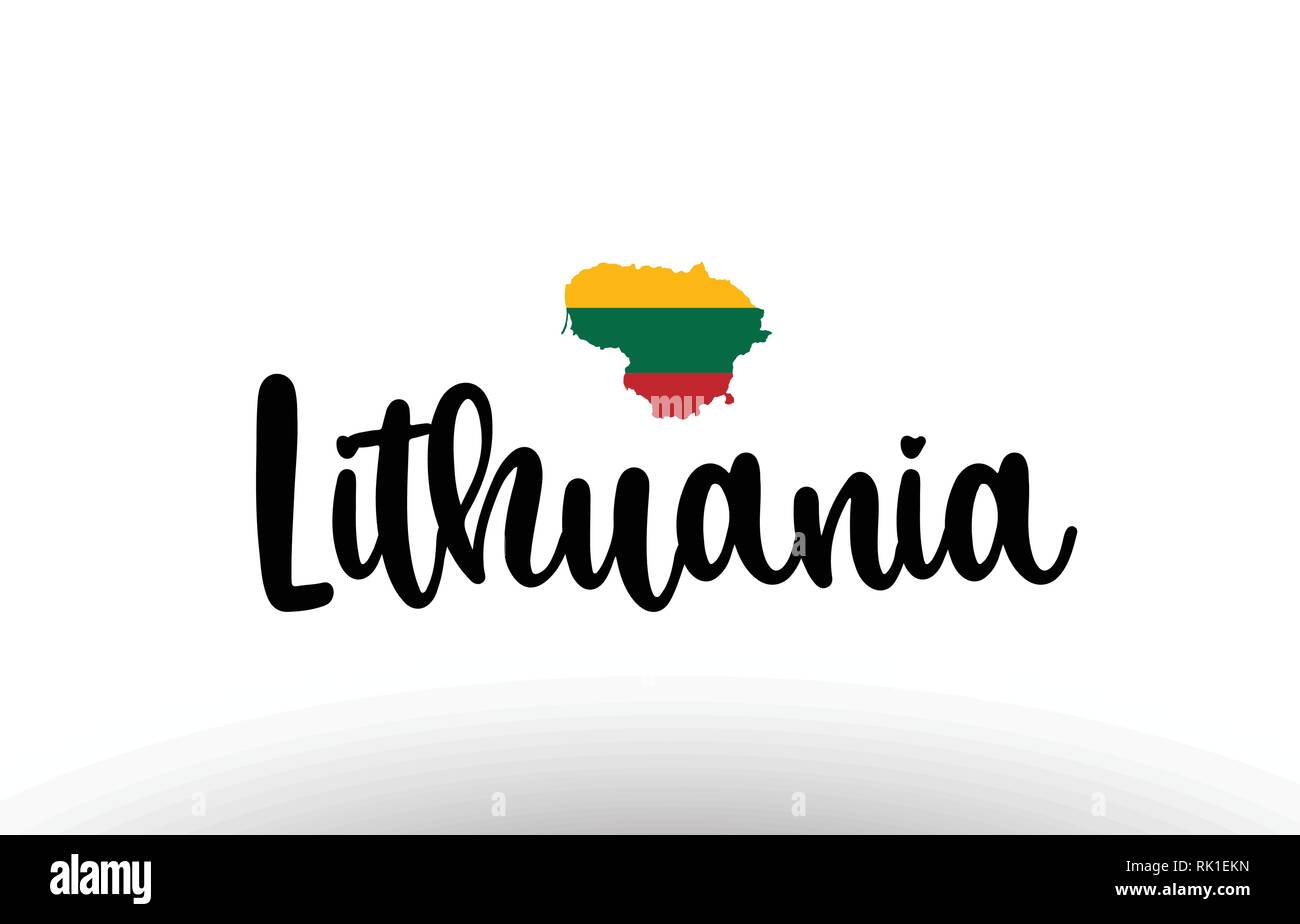 Country lithuania map vector vectors hi-res stock photography and ...
