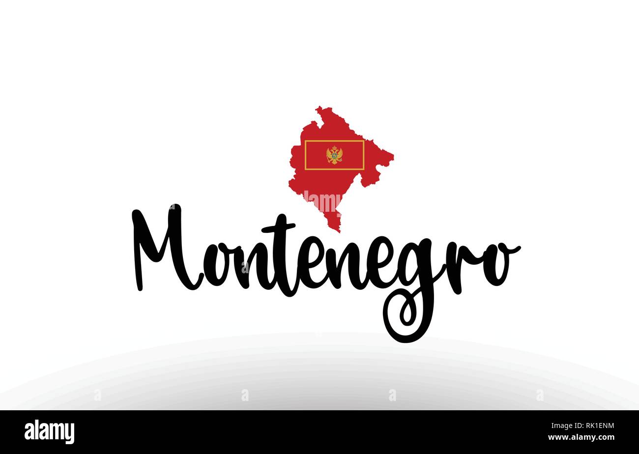 Montenegro country map Stock Vector Images - Alamy