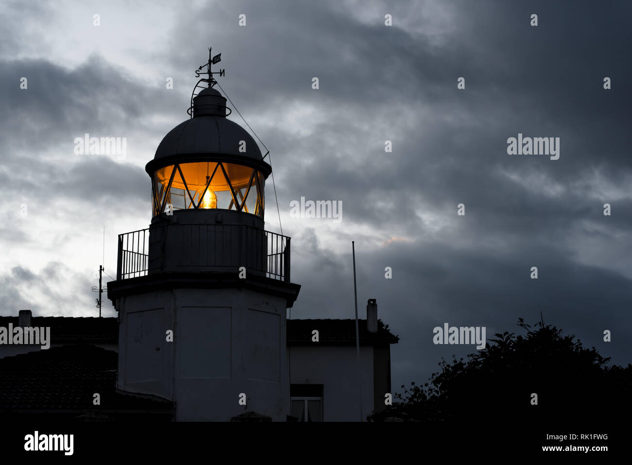 Llanes lighthouse hi-res stock photography and images - Alamy