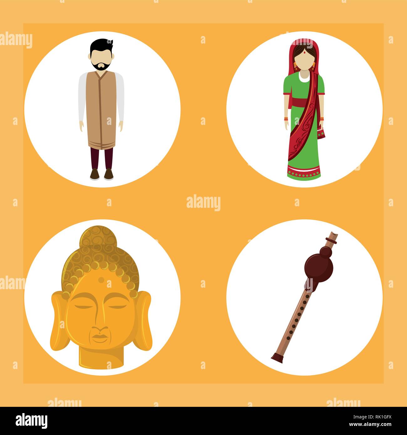 India round symbols Stock Vector Image & Art - Alamy