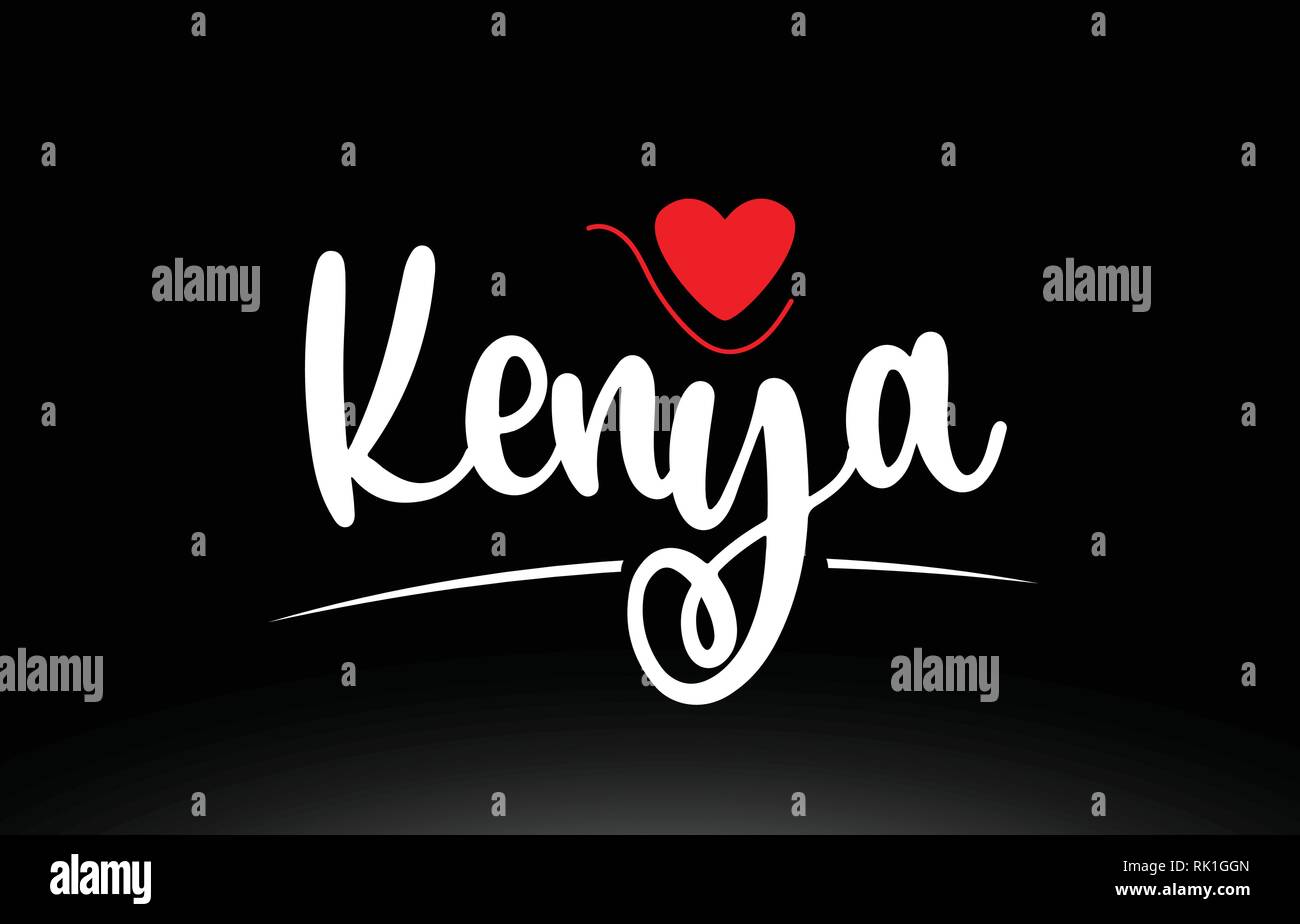 Kenya shape country word Stock Vector Images - Alamy