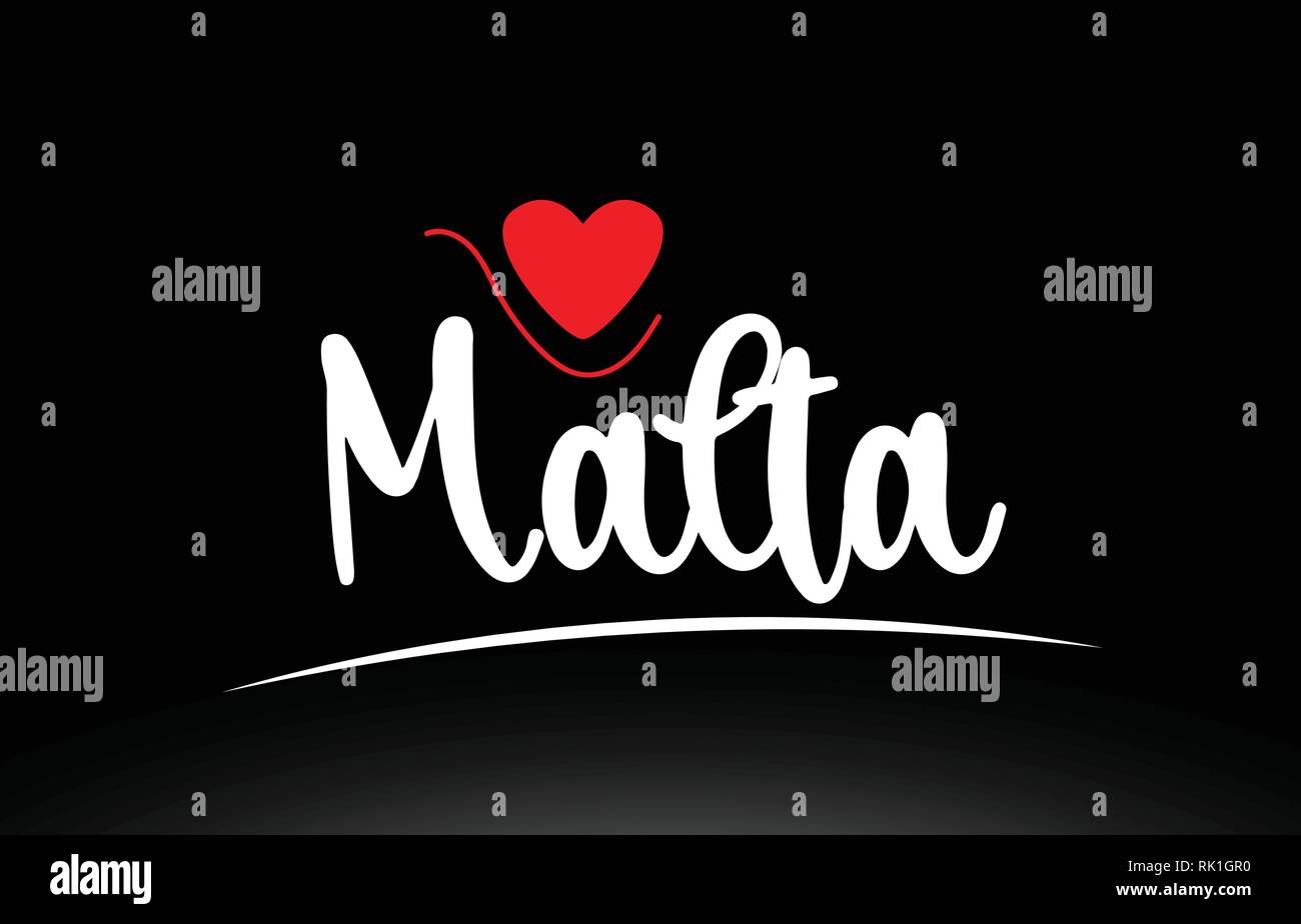Malta lettering vector vectors Stock Vector Images - Alamy