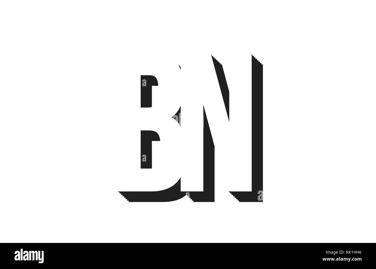 Letter b and n Black and White Stock Photos & Images - Alamy