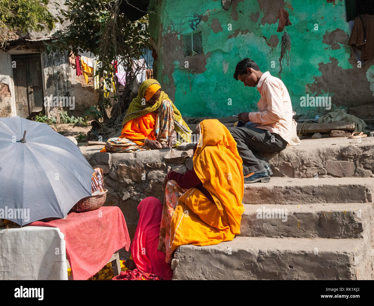 Urban scene from Jaipur in Rajasthan, India. Jaipur is the largest city ...