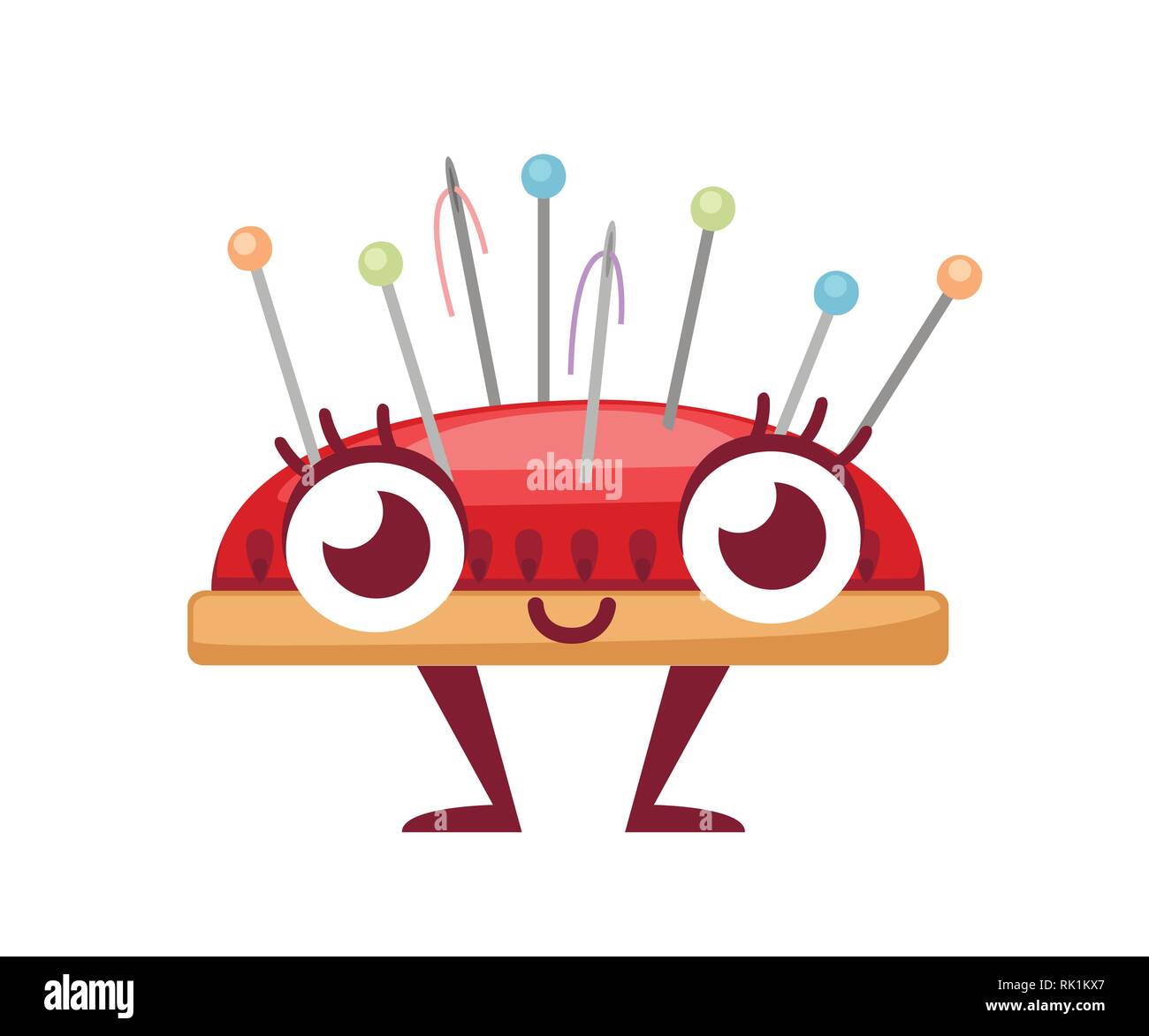 Sewing cloth cartoon icon hi-res stock photography and images - Alamy