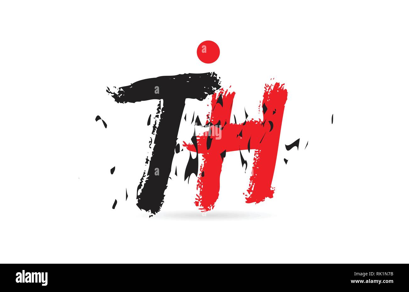 Th logo design hi-res stock photography and images - Alamy