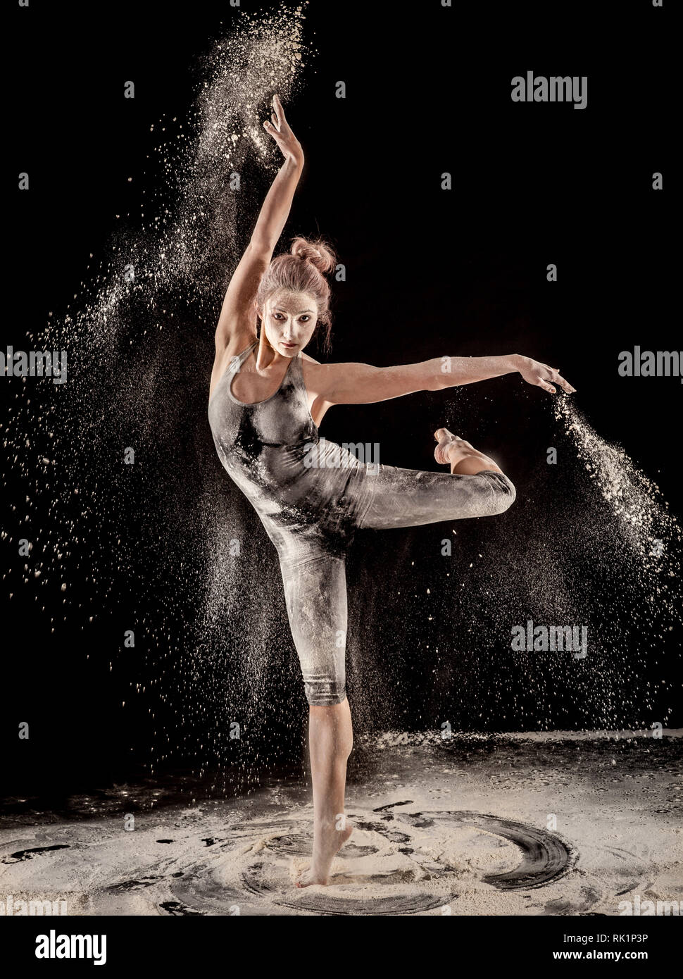 Dust Woman Dancer Flour High Resolution Stock Photography and Images ...