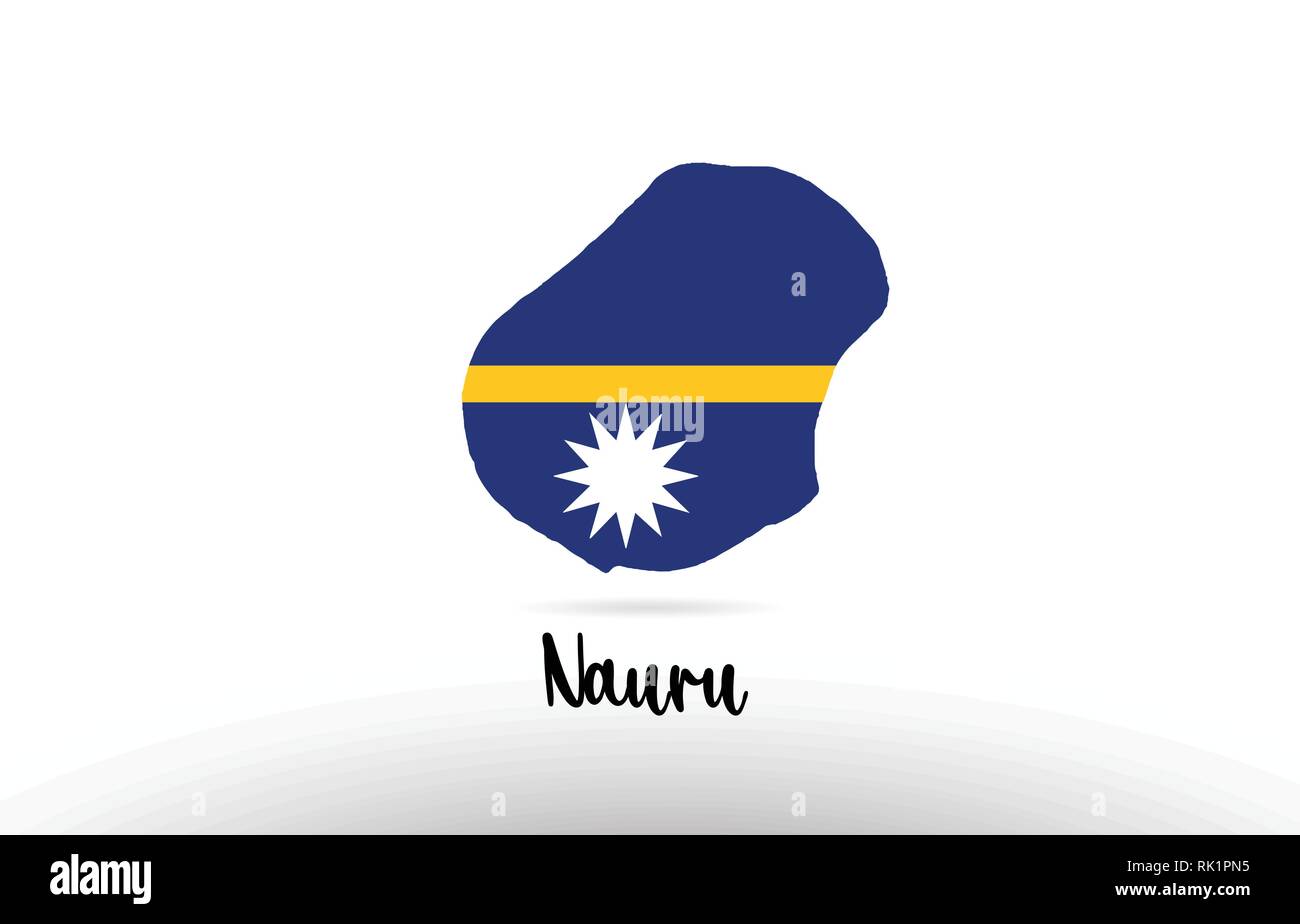 Flag of the nauru Stock Vector Images - Alamy