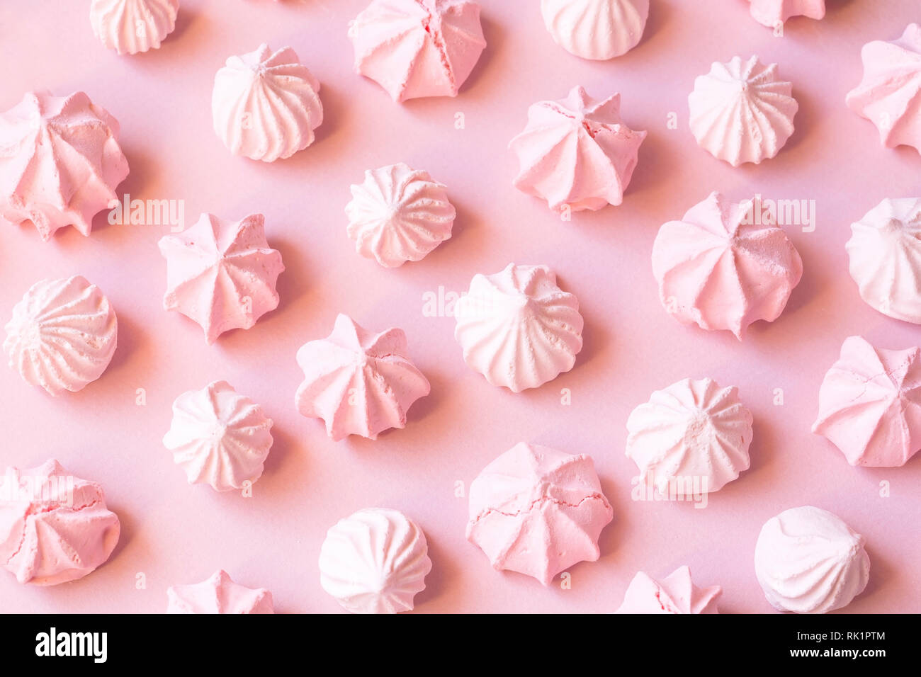 Sweet pink meringue sugar hi-res stock photography and images - Alamy