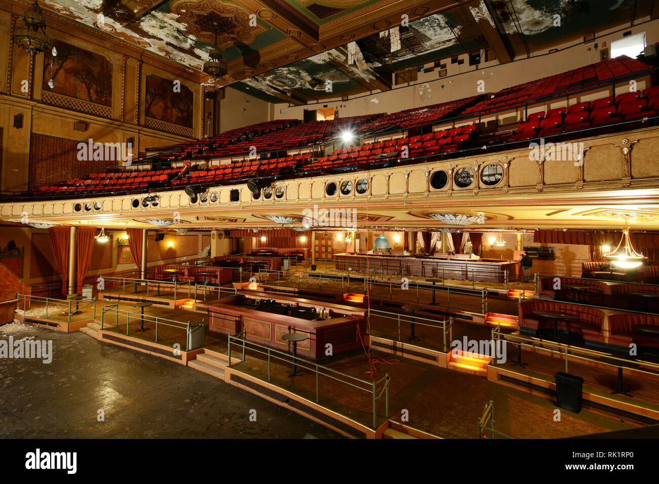 On Stage Facing Across the Audience Seating In Paramount Theater Stock ...