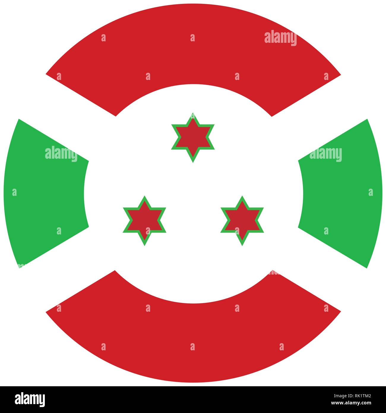 Vector illustration Burundi flag icon isolated on white background ...