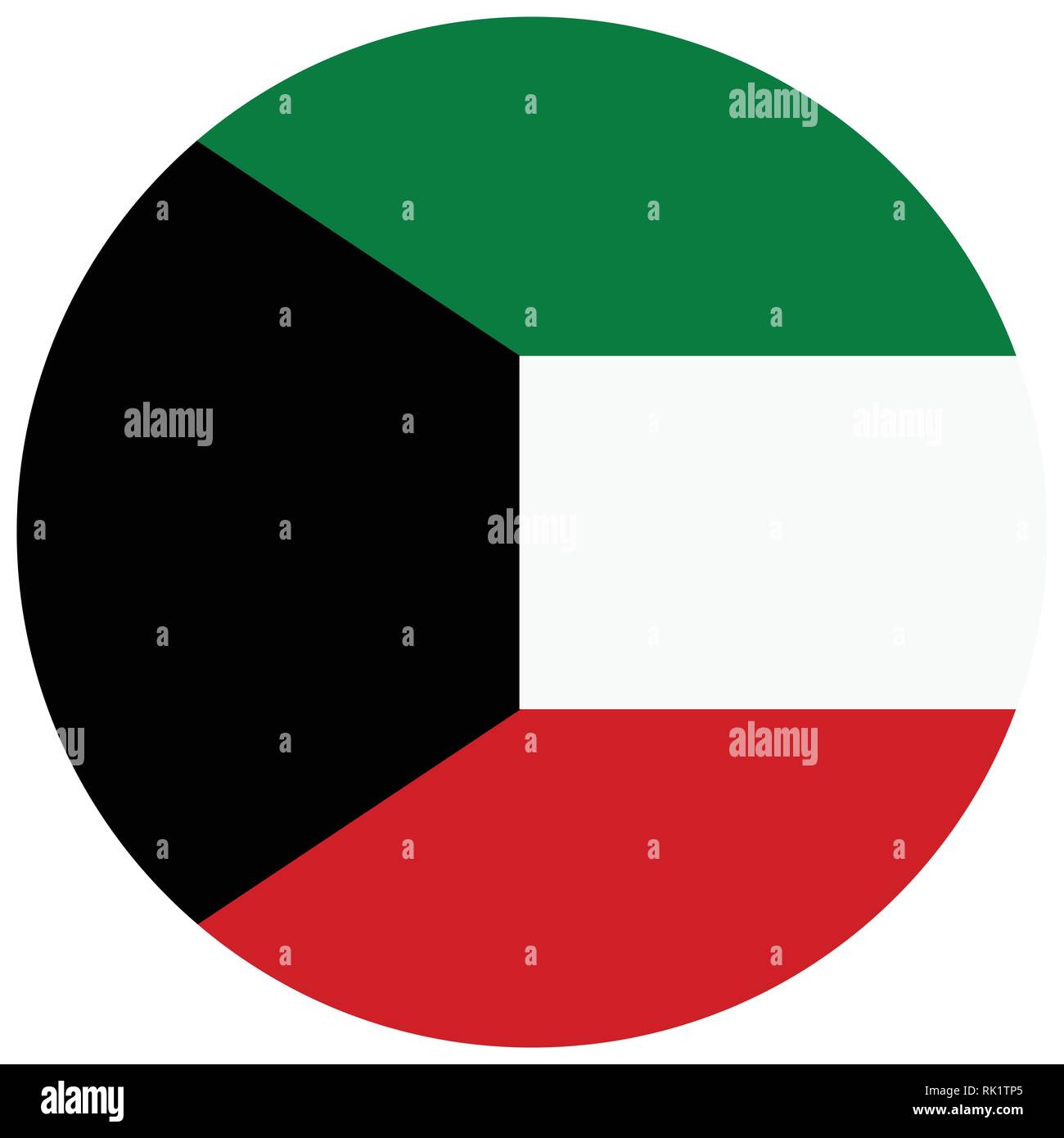 Vector illustration Kuwait flag icon isolated on white background ...