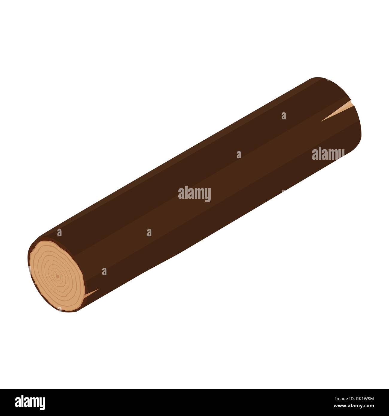 Vector icon isometric wooden log firewood isolated on white background ... Vector icon isometric wooden log firewood isolated on white background ...