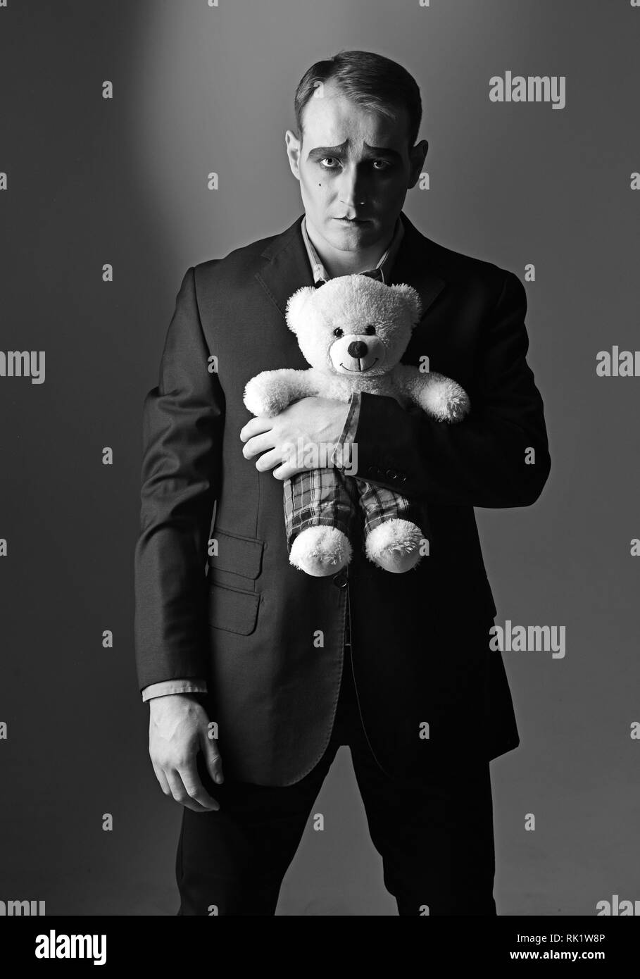 Face Sad Mime Actor Stage High Resolution Stock Photography and Images ...