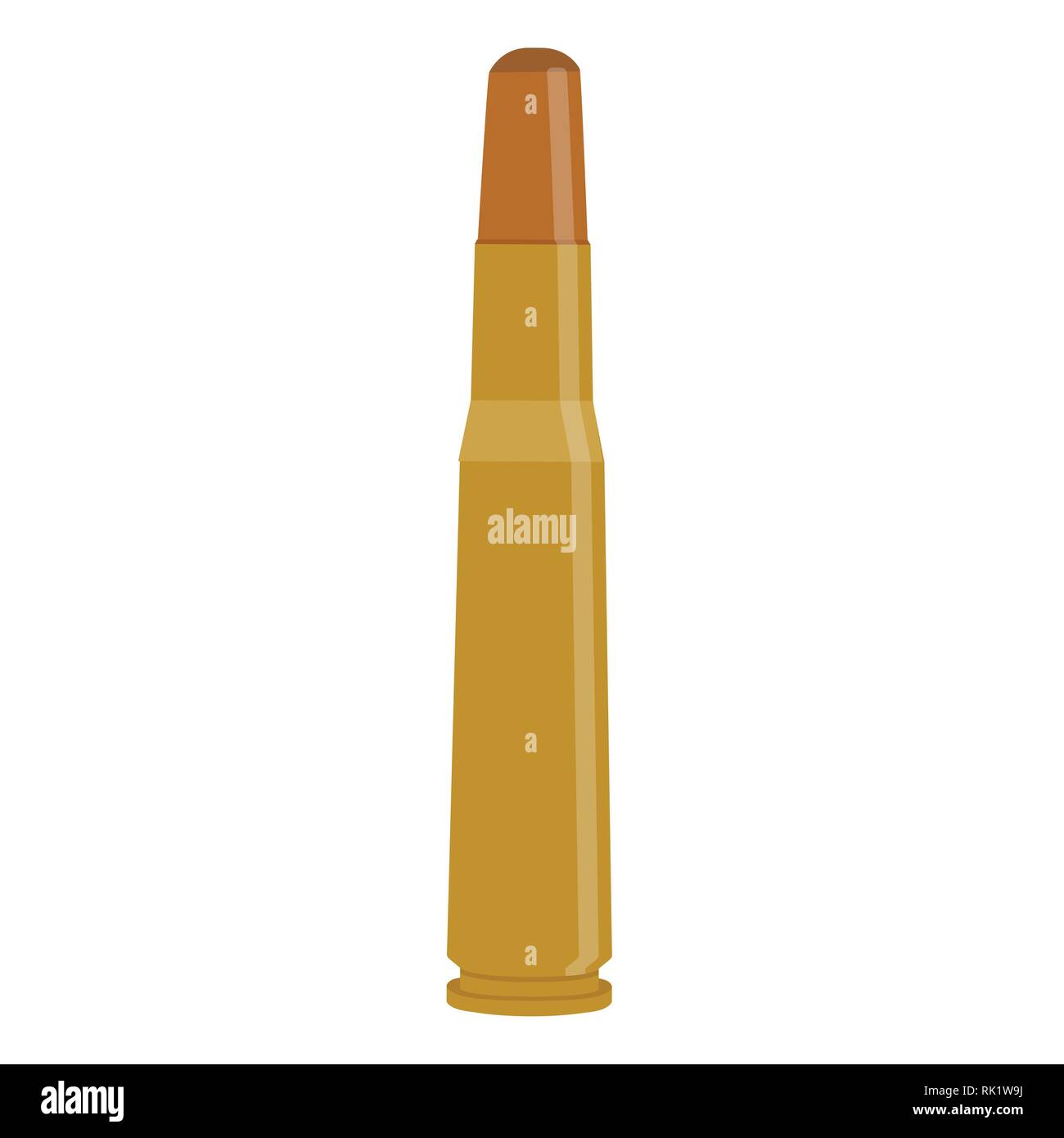 Vector illustration icon bullet caliber isolated on white background ...