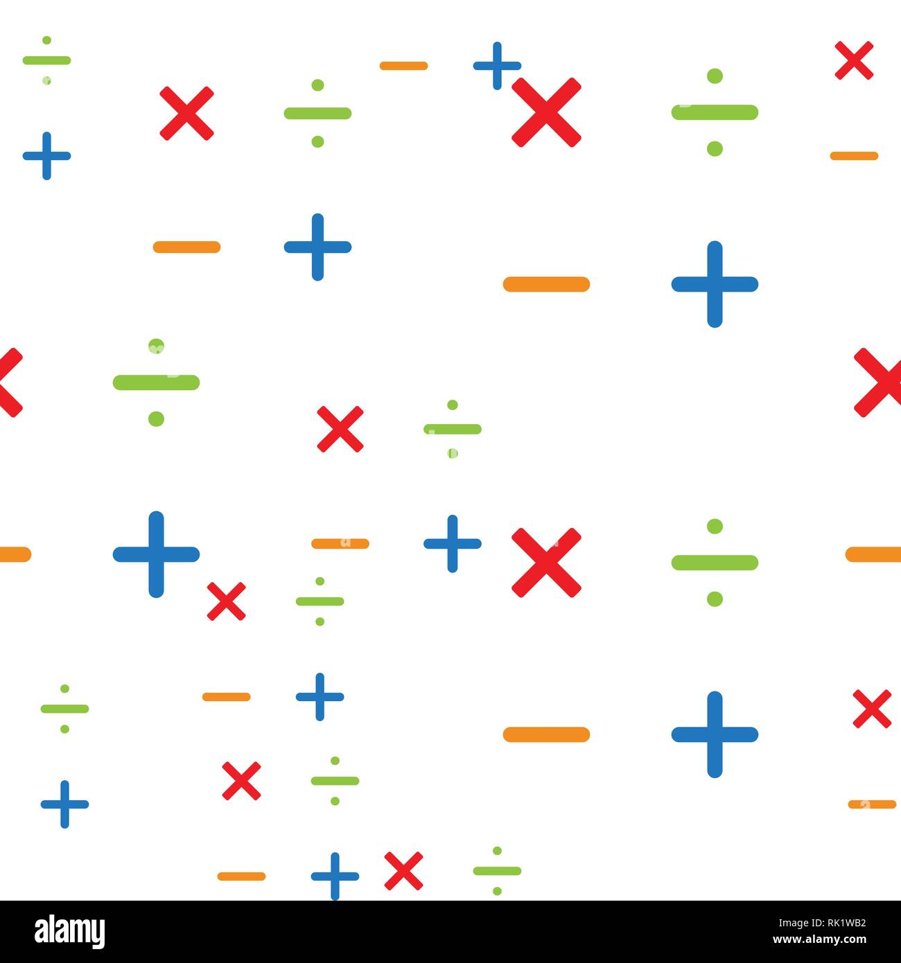 Mathematics seamless pattern, background with different math symbols ... Mathematics seamless pattern, background with different math symbols ...