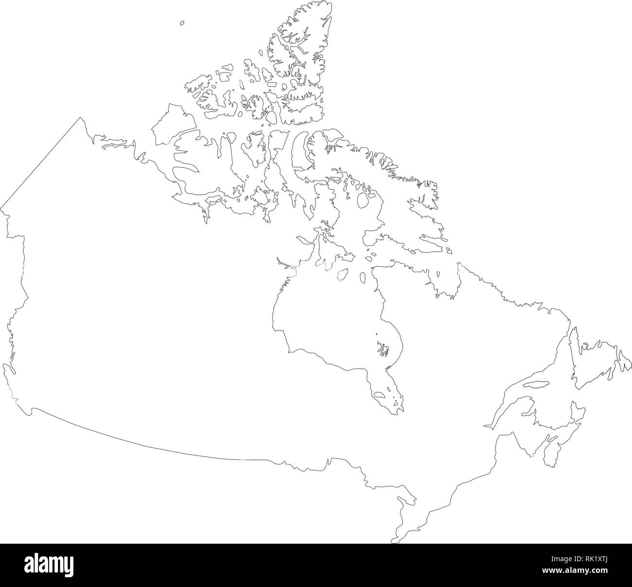 Canada Outline Map