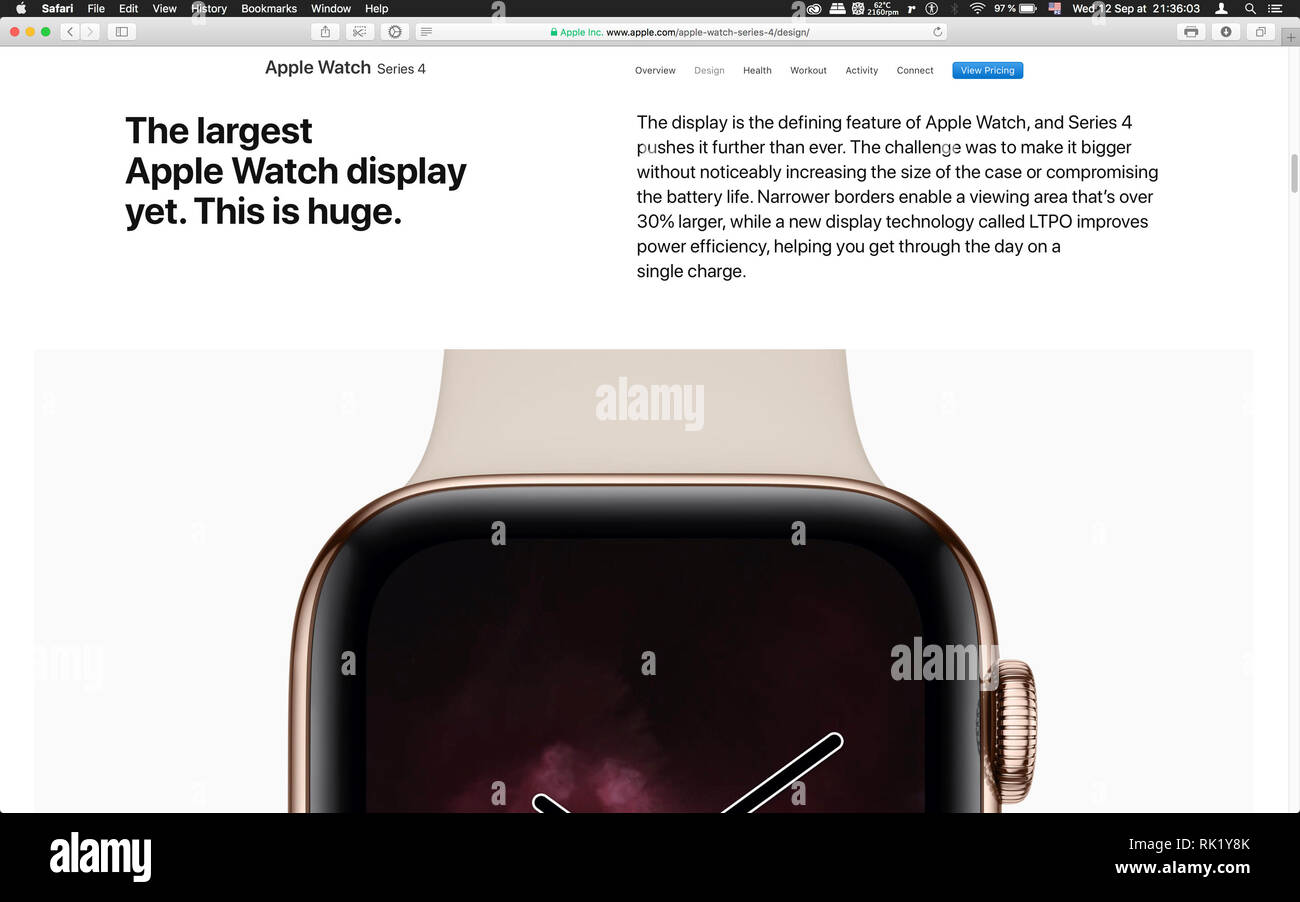 London, United Kingdom - September 12, 2018: Largest display Apple ...