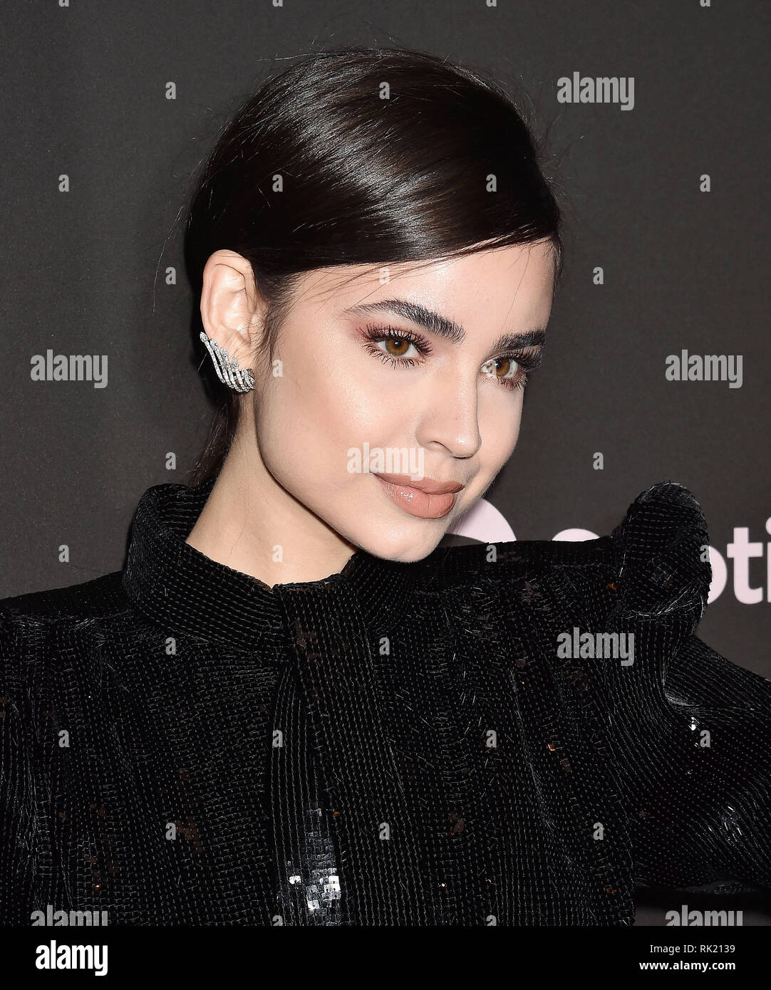 LOS ANGELES, CA - FEBRUARY 07: Sofia Carson attends Spotify's Best New ...