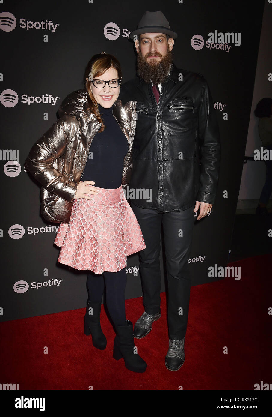 LOS ANGELES, CA - FEBRUARY 07: Lisa Loeb (L) and Roey Hershkovitz attend Spotify's Best New ...