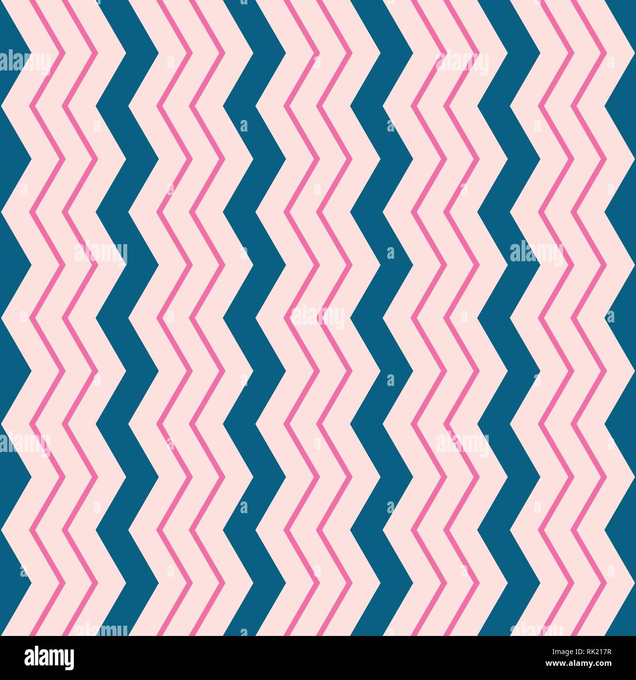 Navy Blue And Pink Chevron Background