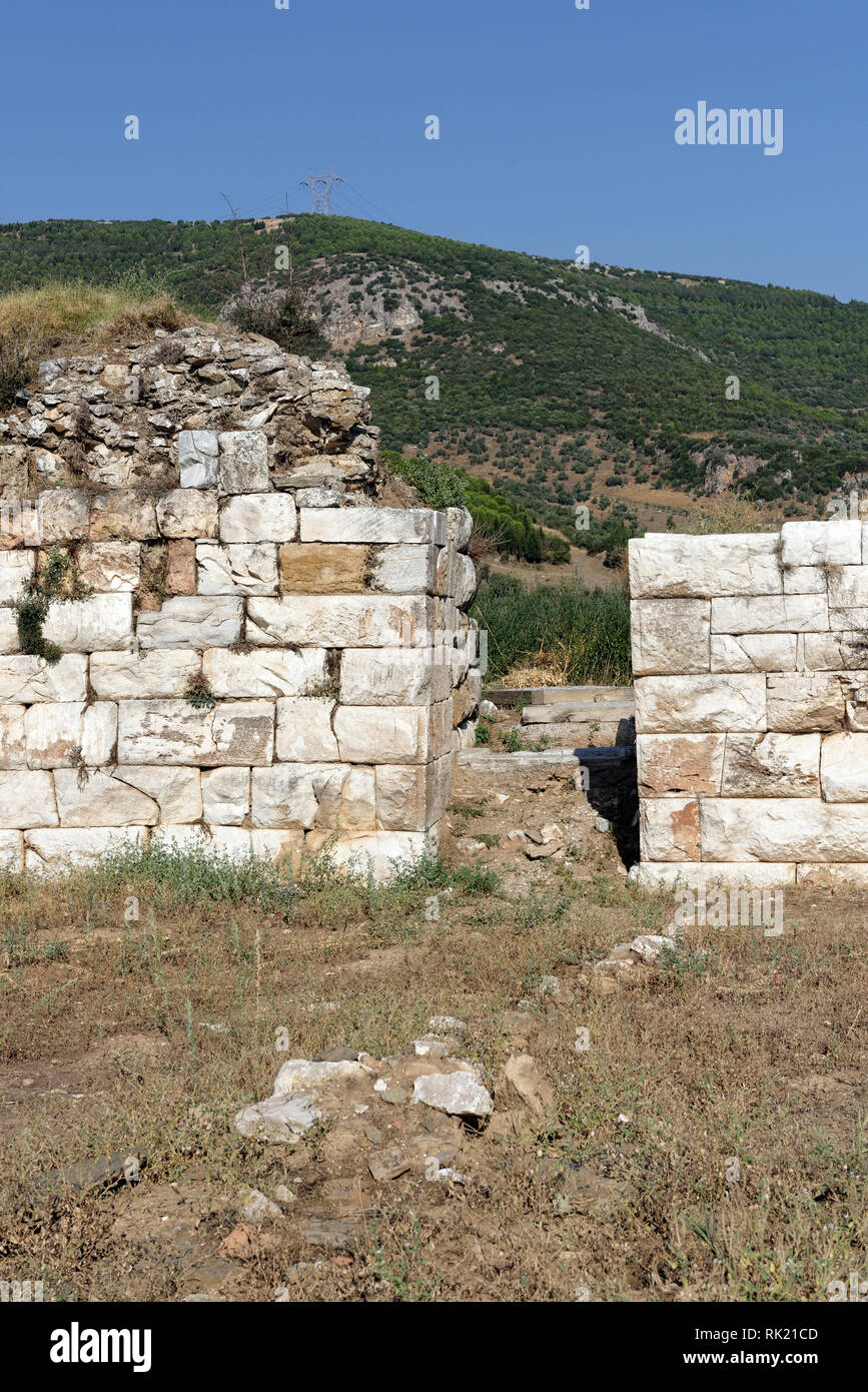 Hellenistic fortifications walls of the Acropolis, Metropolis, Ionia ...