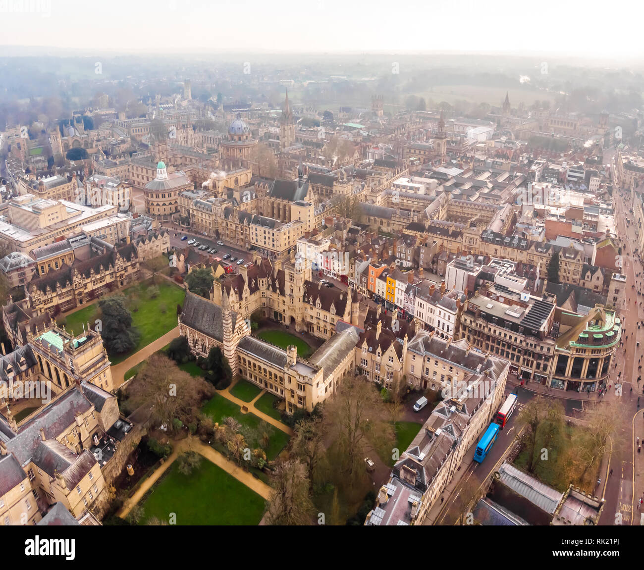 Aerial view of Oxford, United Kingdom Stock Photo - Alamy